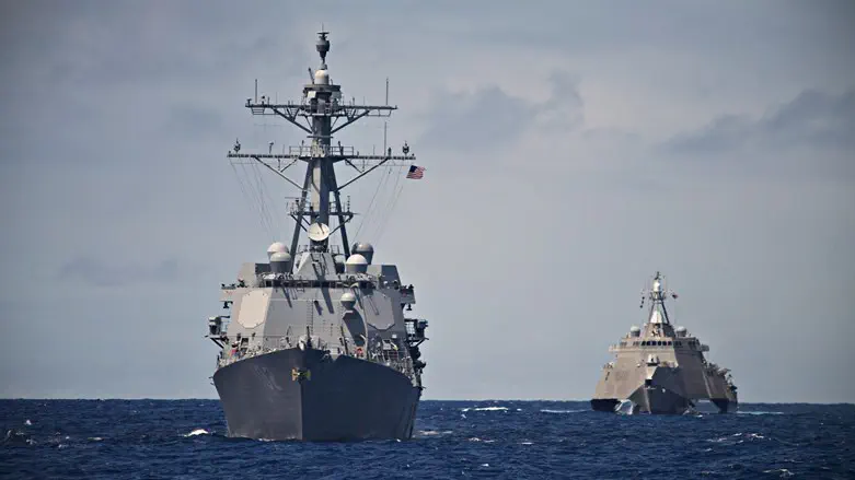 US Navy ships transit Hormuz Strait, setting conditions for clearing ...