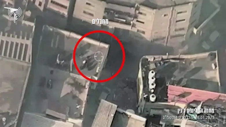 IDF publishes aerial video of terrorists shooting from rooftop | Israel ...