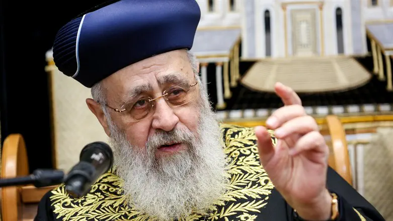 Sephardic Chief Rabbi: Secular public is jealous of us, and that ...