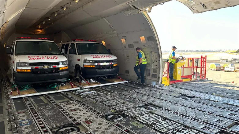 MDA ambulances and intensive care vehicles arrive from US | Israel ...
