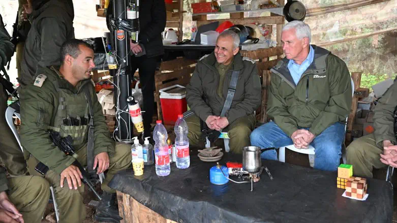 Pence visits IDF’s Northern Command | Israel National News