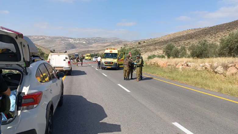 IED disguised by Palestinian flag | Israel National News