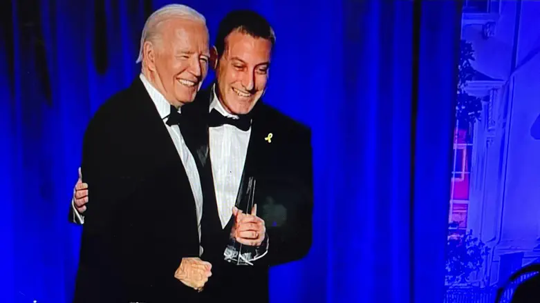 Israeli journalist Barak Ravid receives a journalism award from ...