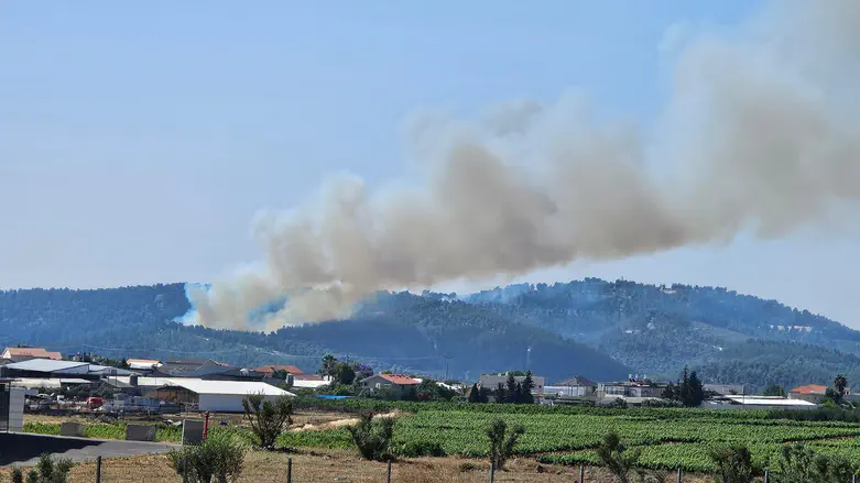 Two UAVs intercepted over Galilee; Fire in forest near Tzfat caused by ...
