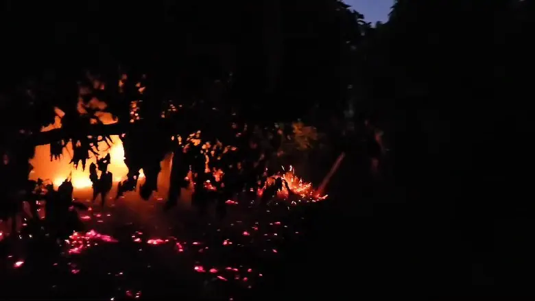 Watch: Fire engulfs Galilee campus | Israel National News
