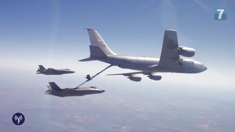 IDF's long arm: Air Force practices aerial refueling of fighter jets ...