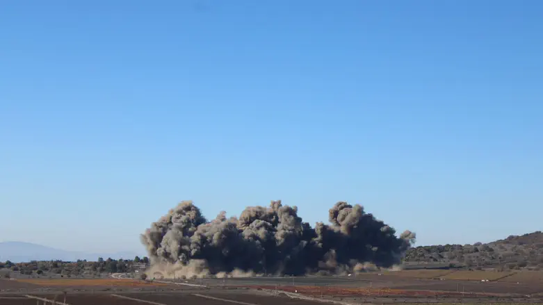 Watch: Mines detonated in the Golan Heights near Syrian border | Israel ...