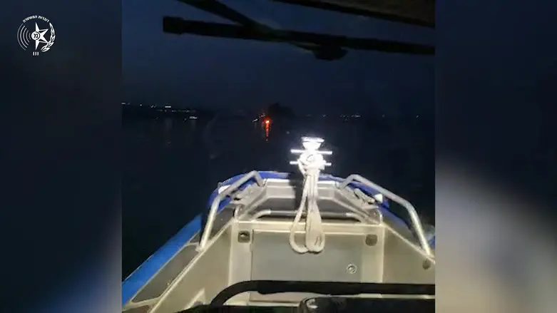 Watch: Vessel catches fire, two rescued from the water | Israel ...