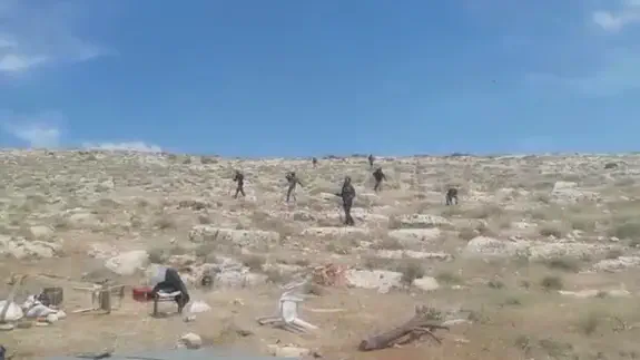 Rocks and fireworks | Arab mob attacks Jewish shepherd | Israel ...