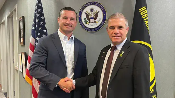 Israeli coordinator for hostages and missing meets US counterpart ...