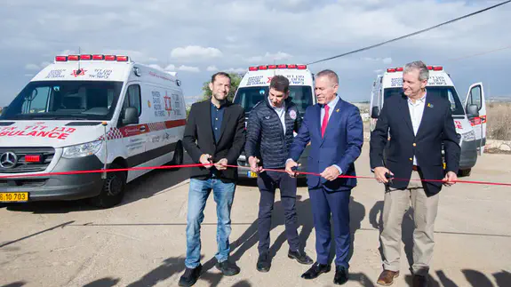MDA receives 3 bulletproof ambulances for deployment in Samaria ...